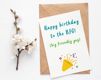 Bfg Birthday Card - Etsy