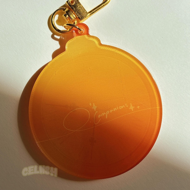 ORV Golden Clock Shaker Acrylic Charm - 2.75" YJH, KDJ - Etsy