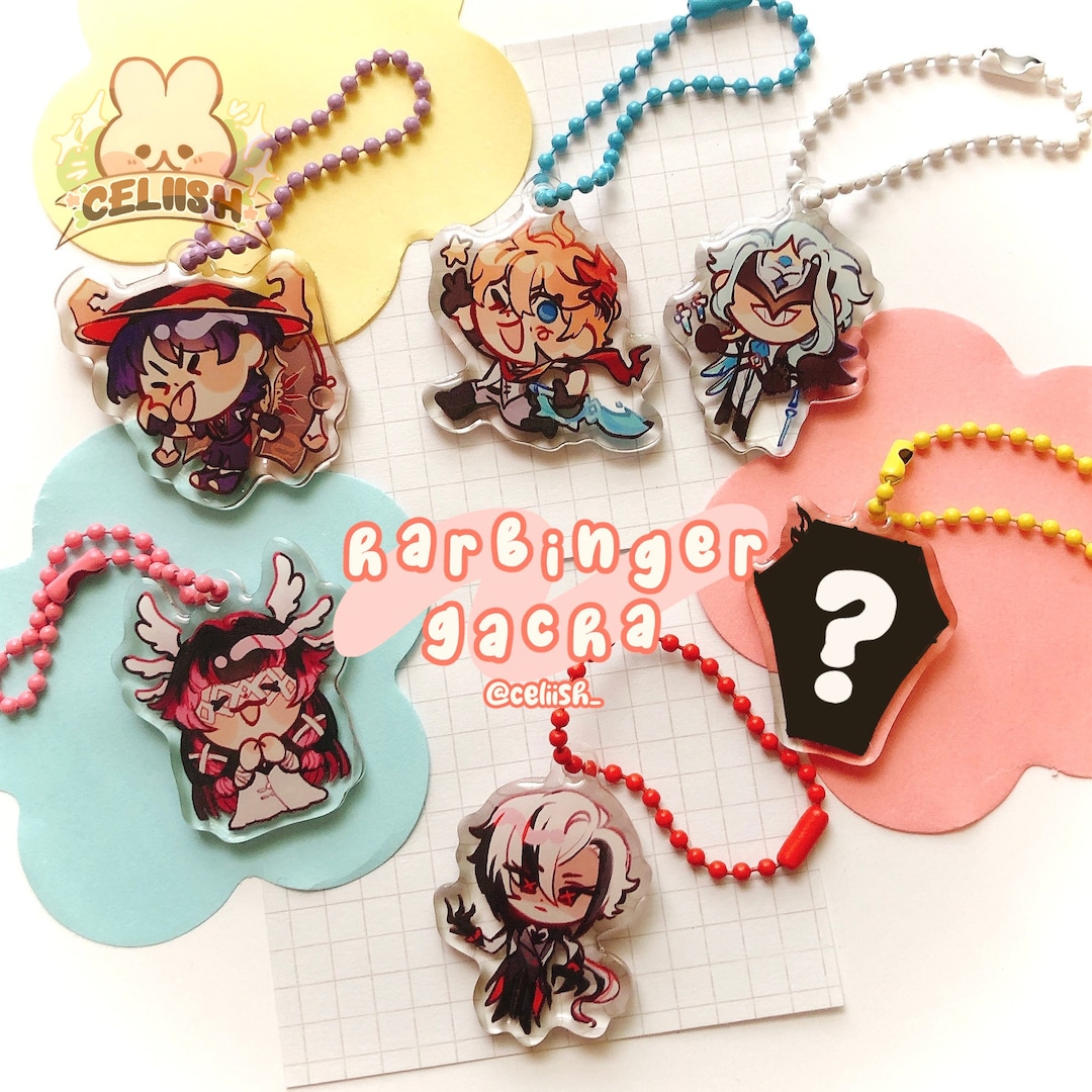 GACHA ONLY Fatui Harbinger Charms - Genshin Impact Keychains - 1.5 ...