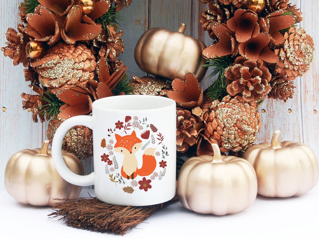 Fall Foxy Mug, Fall Mug, Autumn, Gift, Thanksgiving Mug, Fox, Foxy - Etsy
