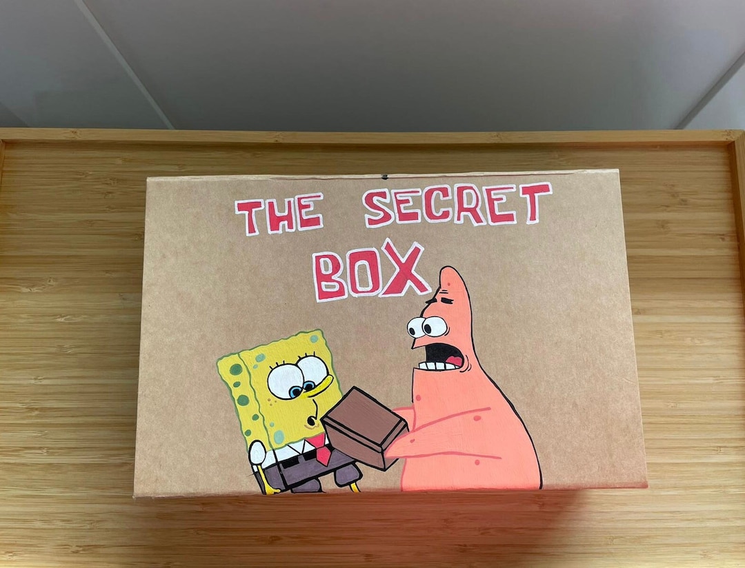 Mystery Box the Secret Box Spongebob Squarepants Mystery Box - Etsy