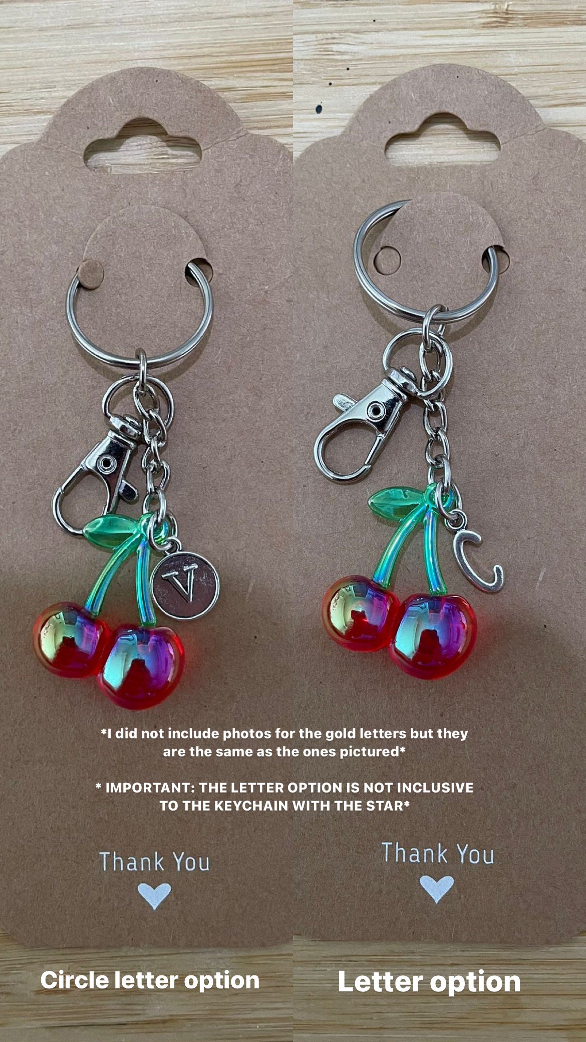 Cherry, Cherry Keychain, Cherry Accessories, Cherries, Iridescent ...