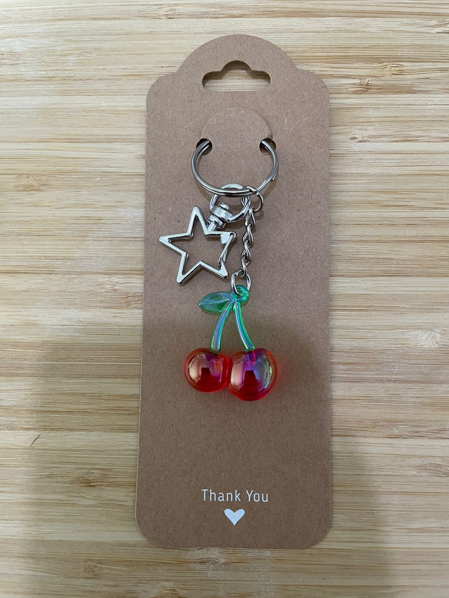 Cherry, Cherry Keychain, Cherry Accessories, Cherries, Iridescent ...