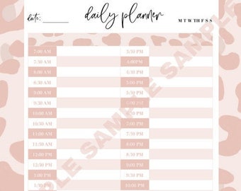 Time Blocking Excel Sheet editble - Etsy