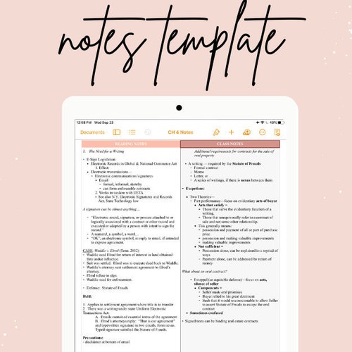 Notion Law School Template - Etsy