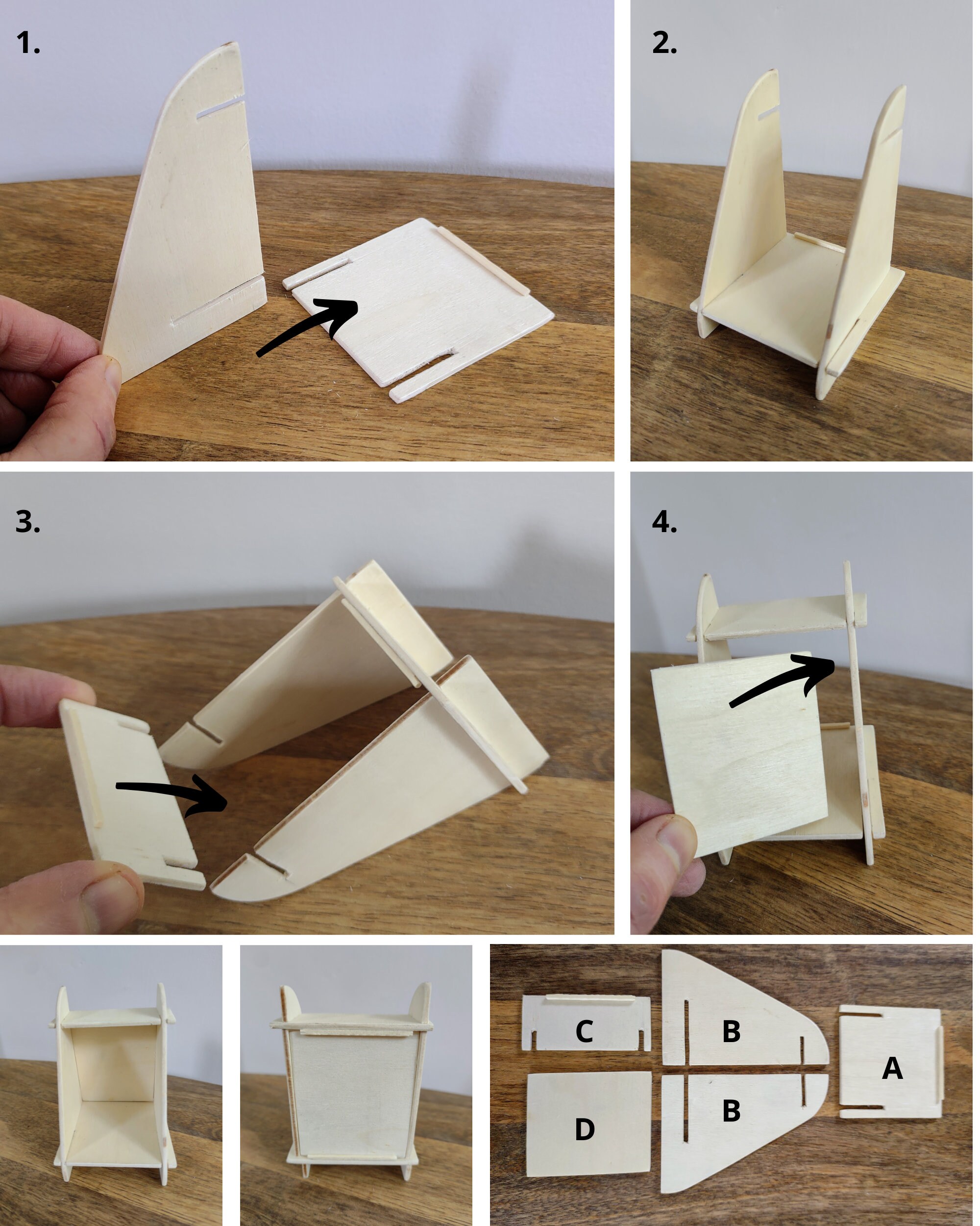 Mini Wooden Bookshelf for Desk Fits Zenpatiko Mini Books. Handmade Self ...