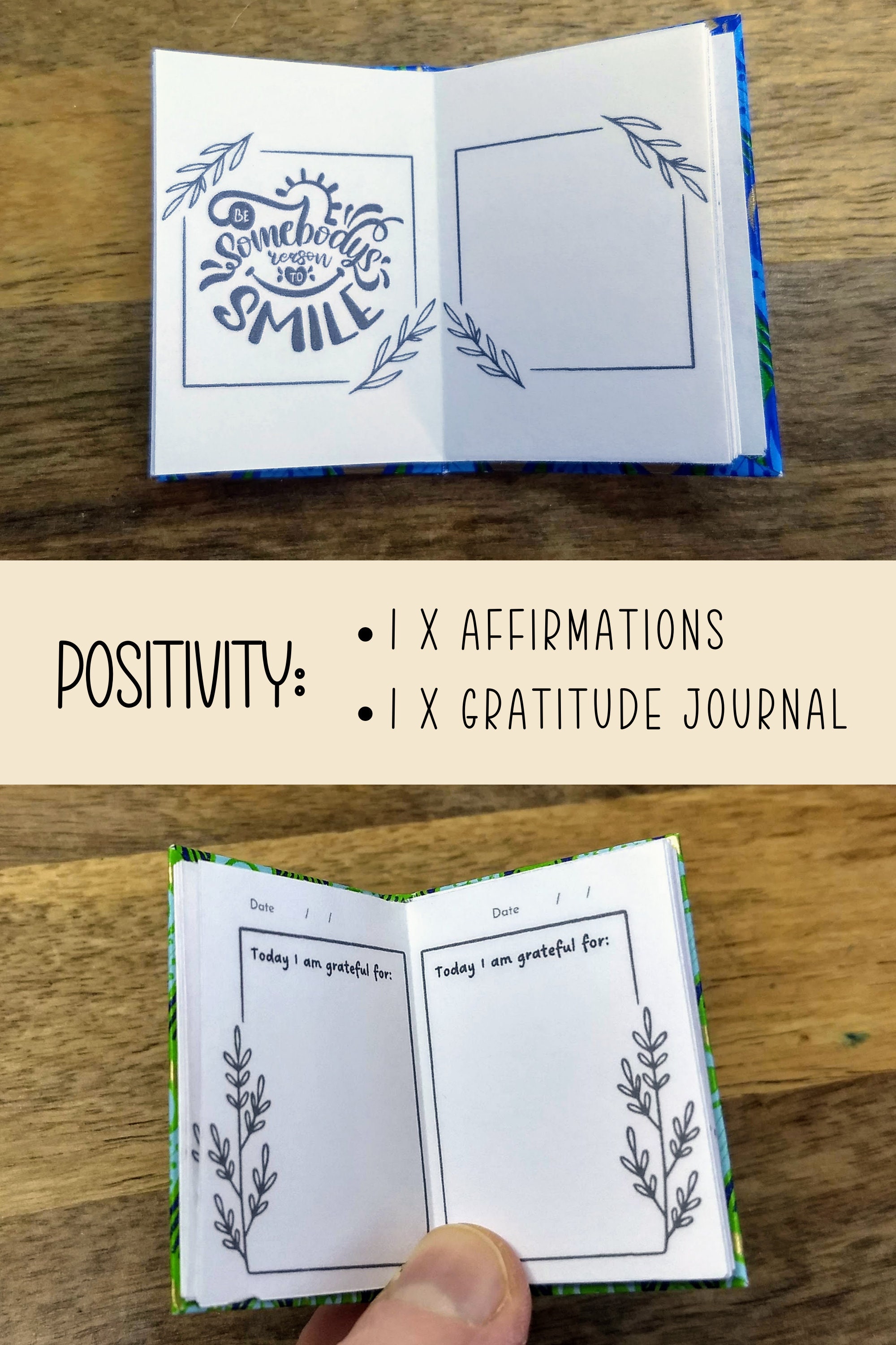 Miniature Functioning Origami Mindfulness Notebooks. Set of 2 Japanese ...
