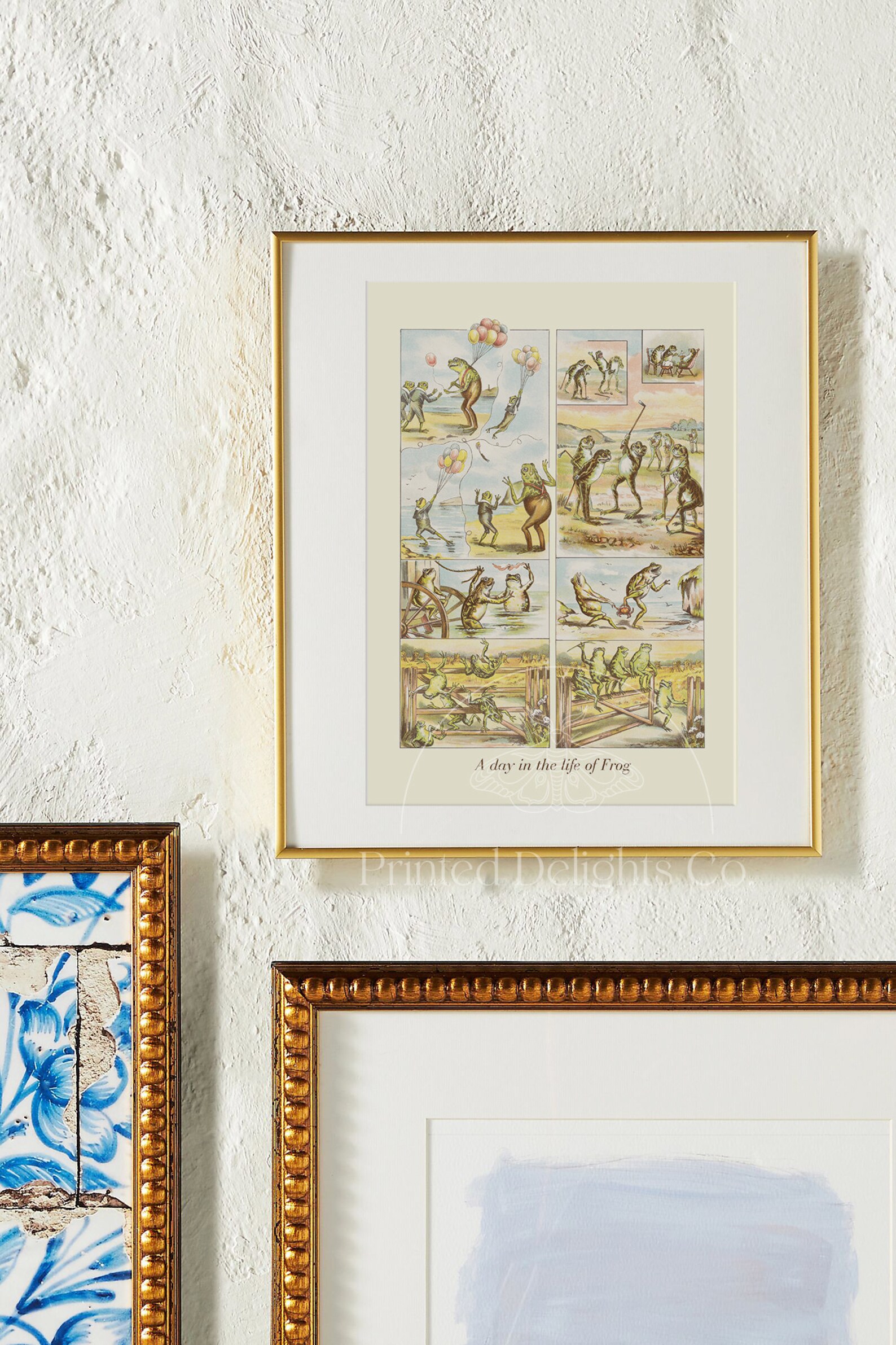 Cottagecore Frog Meme Print Funny Comic A Day in the Life | Etsy