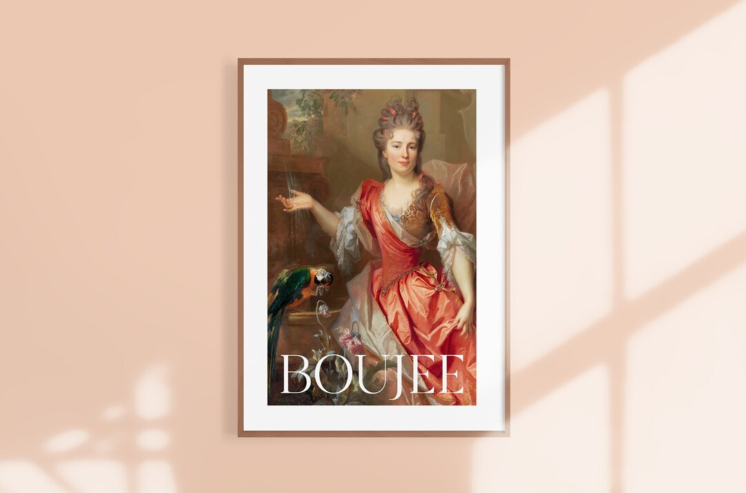 Boujee Art Print Funny Feminist Humour Poster 19thc Tongue in Cheek Oil ...