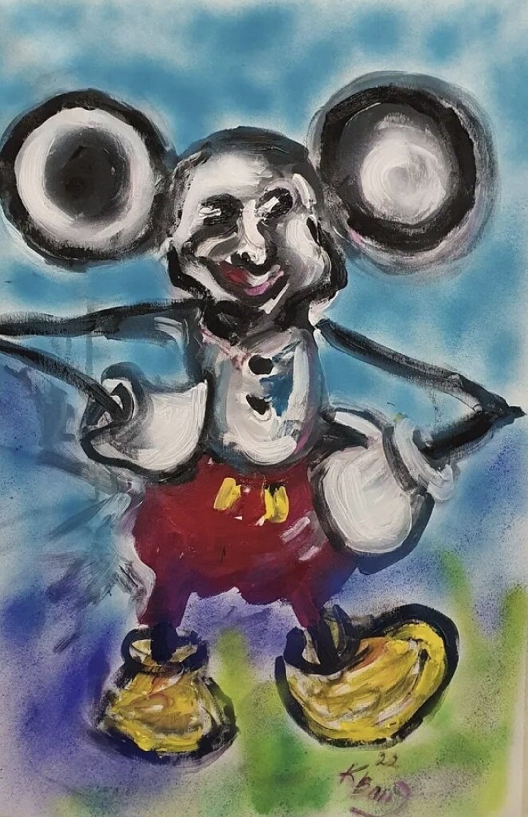 Mickey Mouse as a Boxer - Etsy