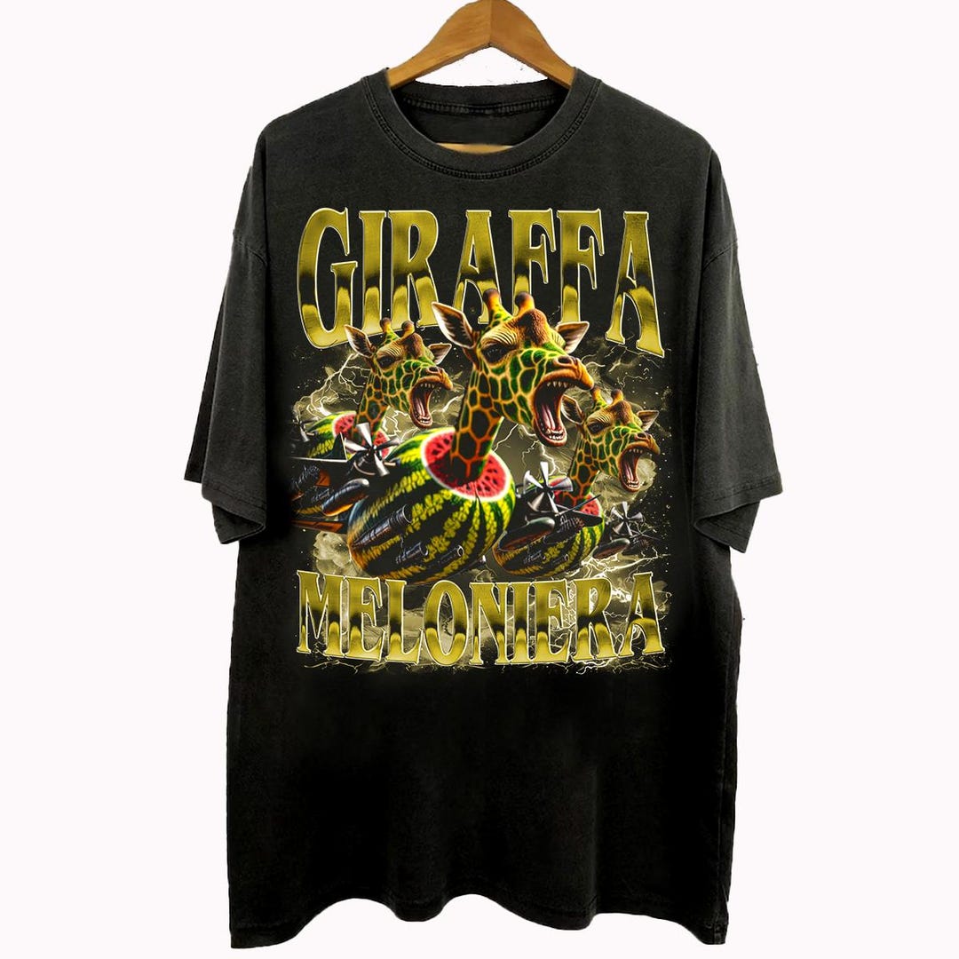 Vintage 90s Bootleg Style Giraffa Meloniera T-shirt, Giraffa Meloniera ...