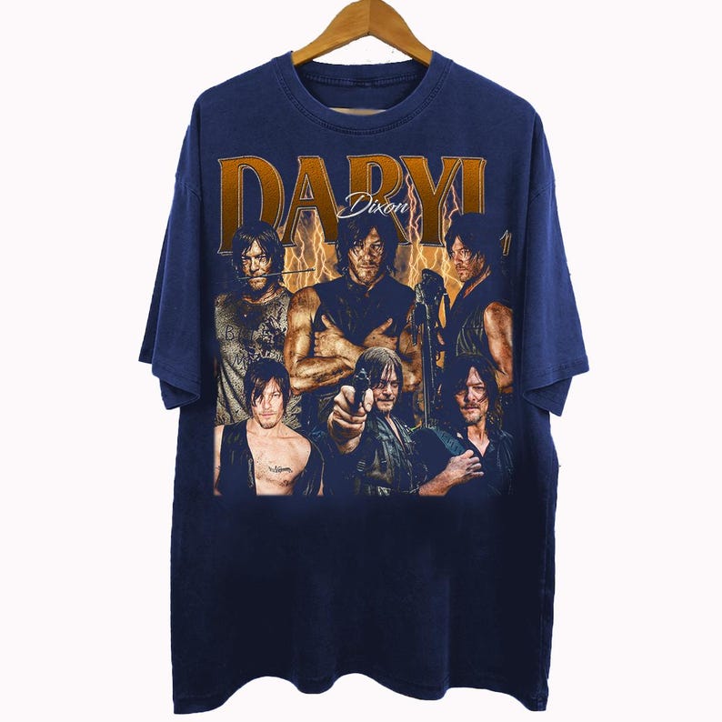 Vintage 90s Bootleg Style Daryl Dixon T-shirt, Daryl Dixon the Walking ...