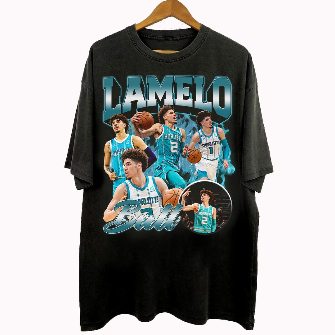 Vintage 90s Bootleg Style Lamelo Ball T-shirt, Lamelo Ball Basketball ...