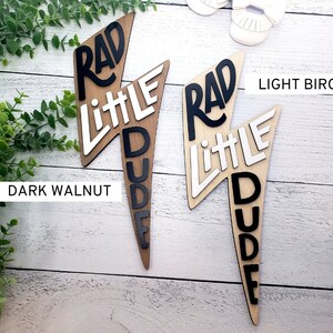 Rad Little Dude Nursery Wood Sign | Baby Boy Nursery Decor | Children's ...