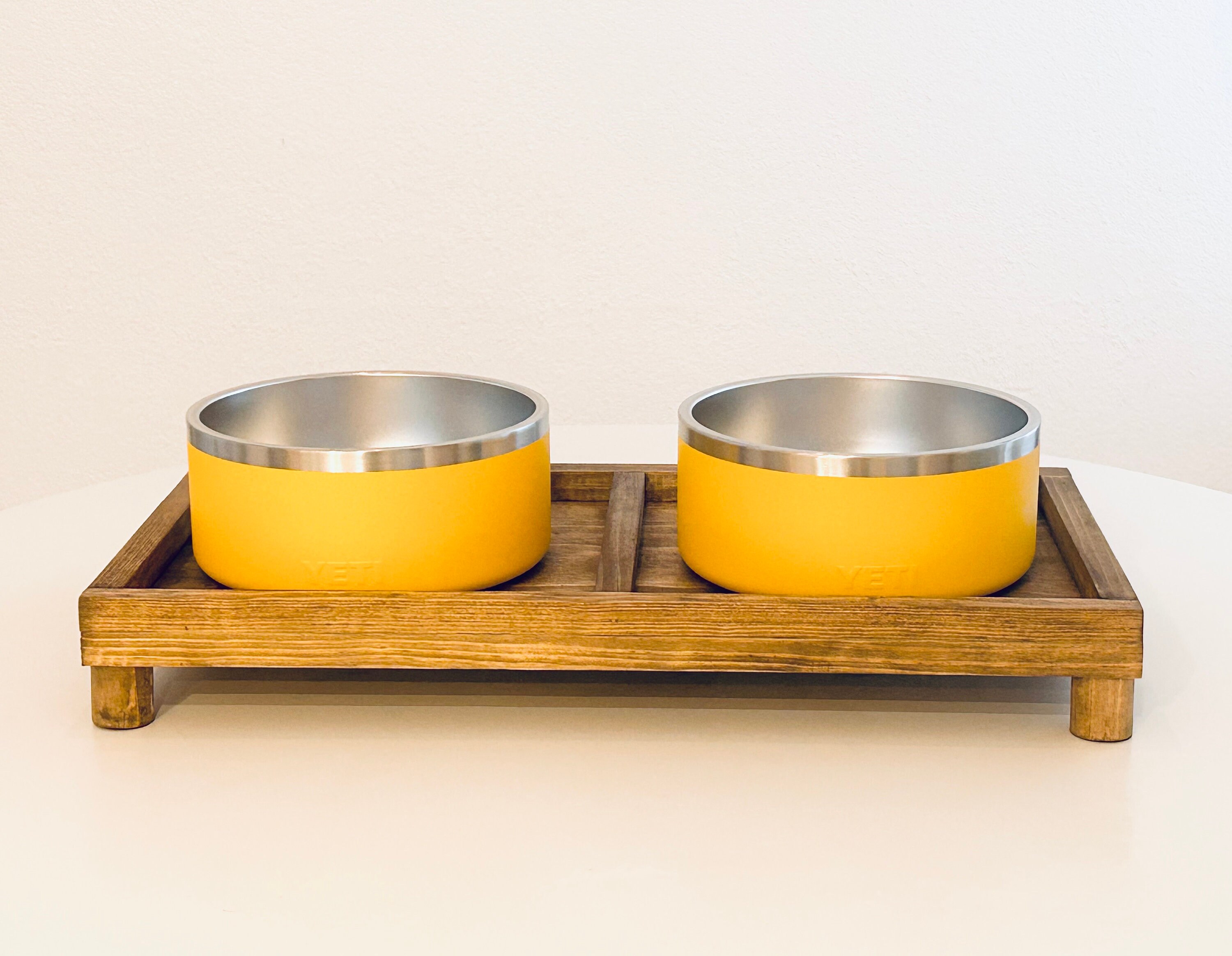Yeti Dog Stand, Custom Dog Bowl Feeding Stand, Personalized Dog Feeder ...