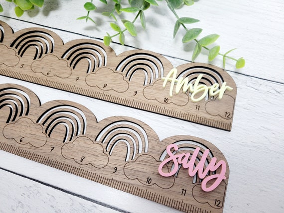 Rainbow Ruler Teacher Appreciation Gift Personalized Ruler | Etsy