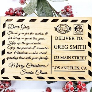 Postcard From Santa | Gift for Kids | Santa Postcard | Christmas Gift ...