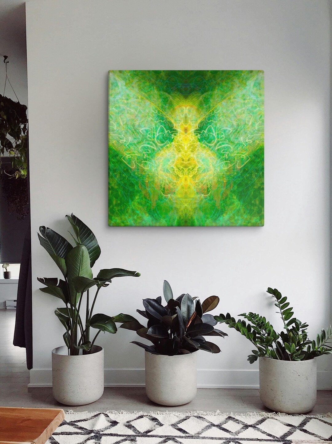 Mindful Wall Art, Spiritual Artwork Gift, Heart Chakra Intuitive ...