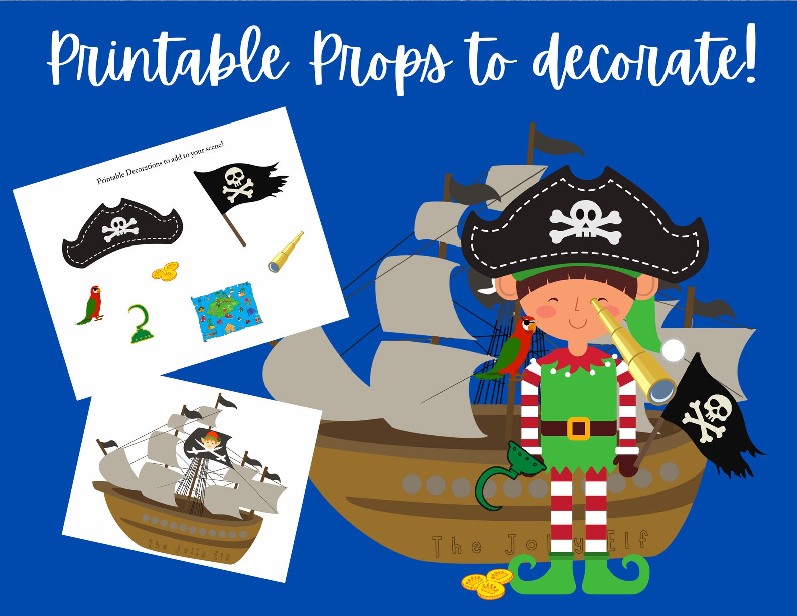 Pirate Elf Activity INSTANT DOWNLOAD Elf Prop Printables - Etsy