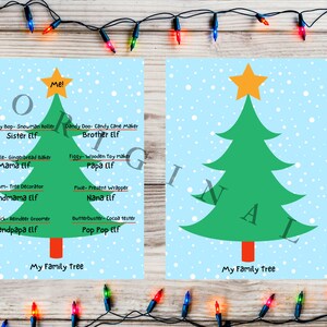 Elf Family Tree - Easy Elf Activity - Family Christmas Activity ...