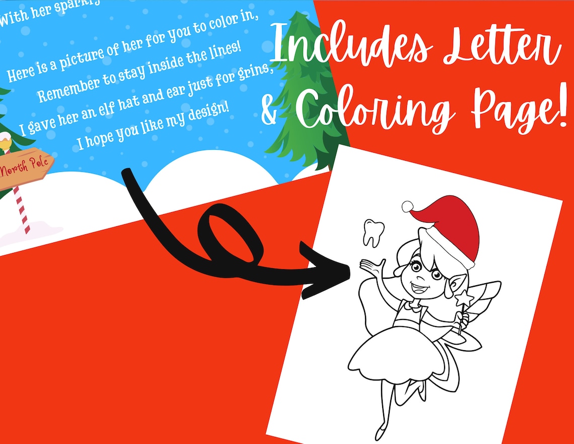 Elf & Tooth Fairy Bundle INSTANT DOWNLOAD Letter From Your - Etsy