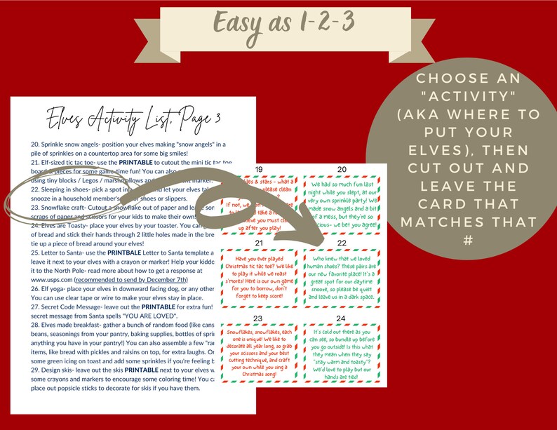 COMPLETE Elf Bundle for 2 ELVES 42 Printable Cards and | Etsy