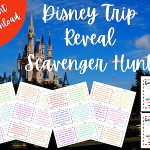 Disneycruise Reveal Scavenger Hunt Clues - Etsy