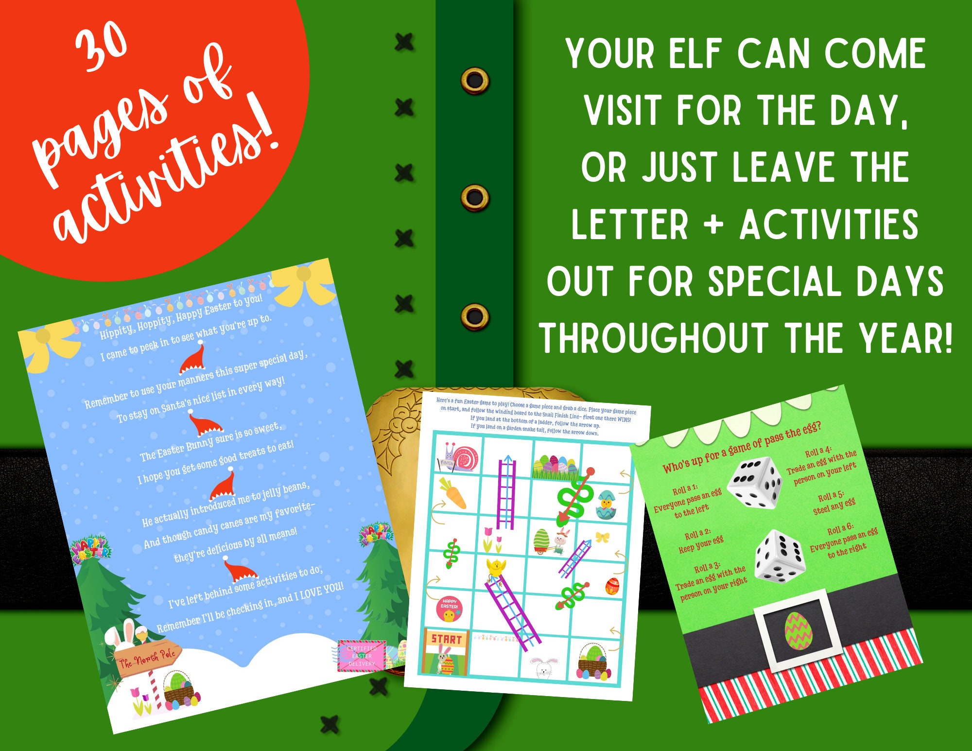 ELF Year-long Bundle Letters Activities for Special - Etsy