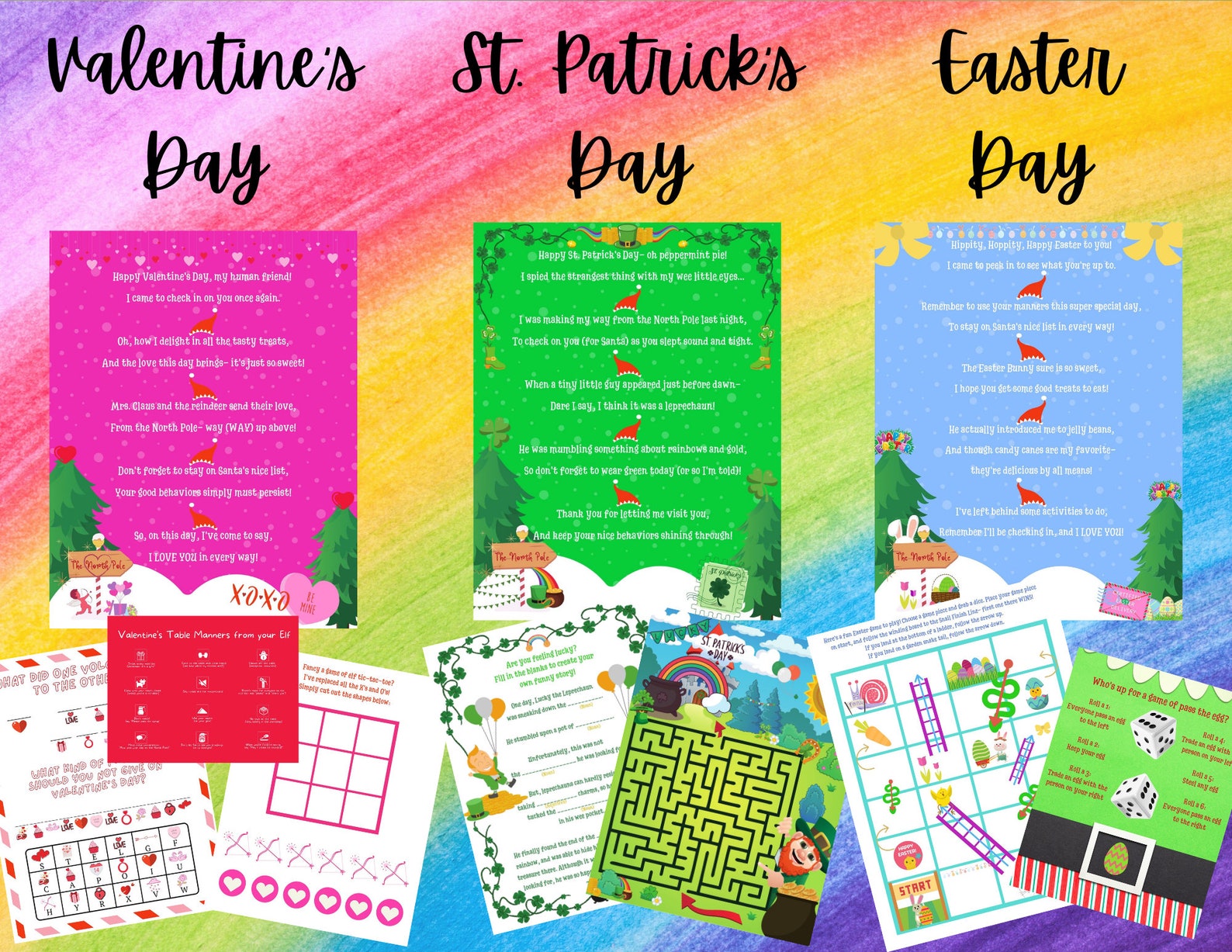 ELF Year-long Bundle Letters Activities for Special - Etsy