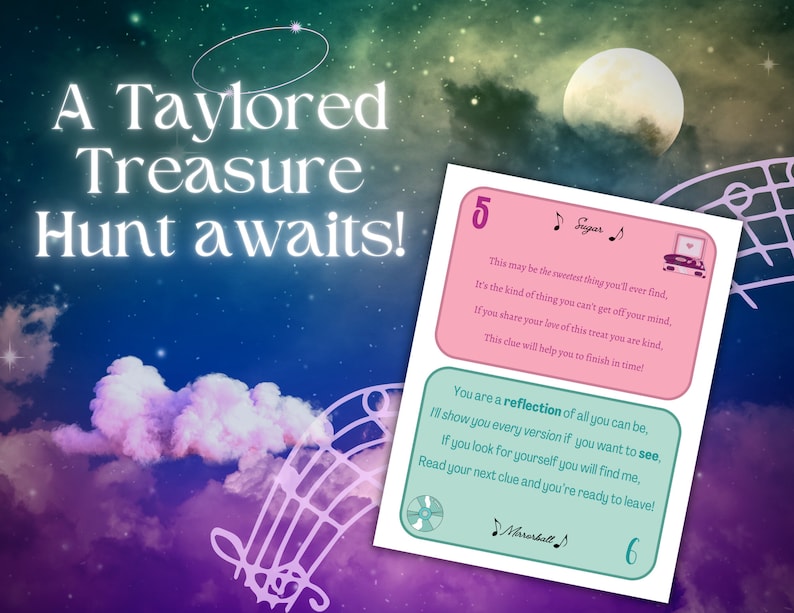 Swiftie Scavenger Hunt - A "taylored" Treasure Hunt Just for You - PDF ...