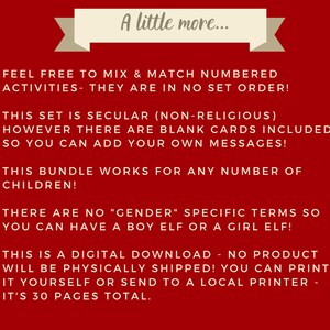 COMPLETE Elf Bundle for 2 ELVES 42 Printable Cards and Activities ...