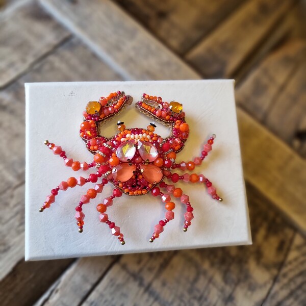 Crab Brooch - Etsy