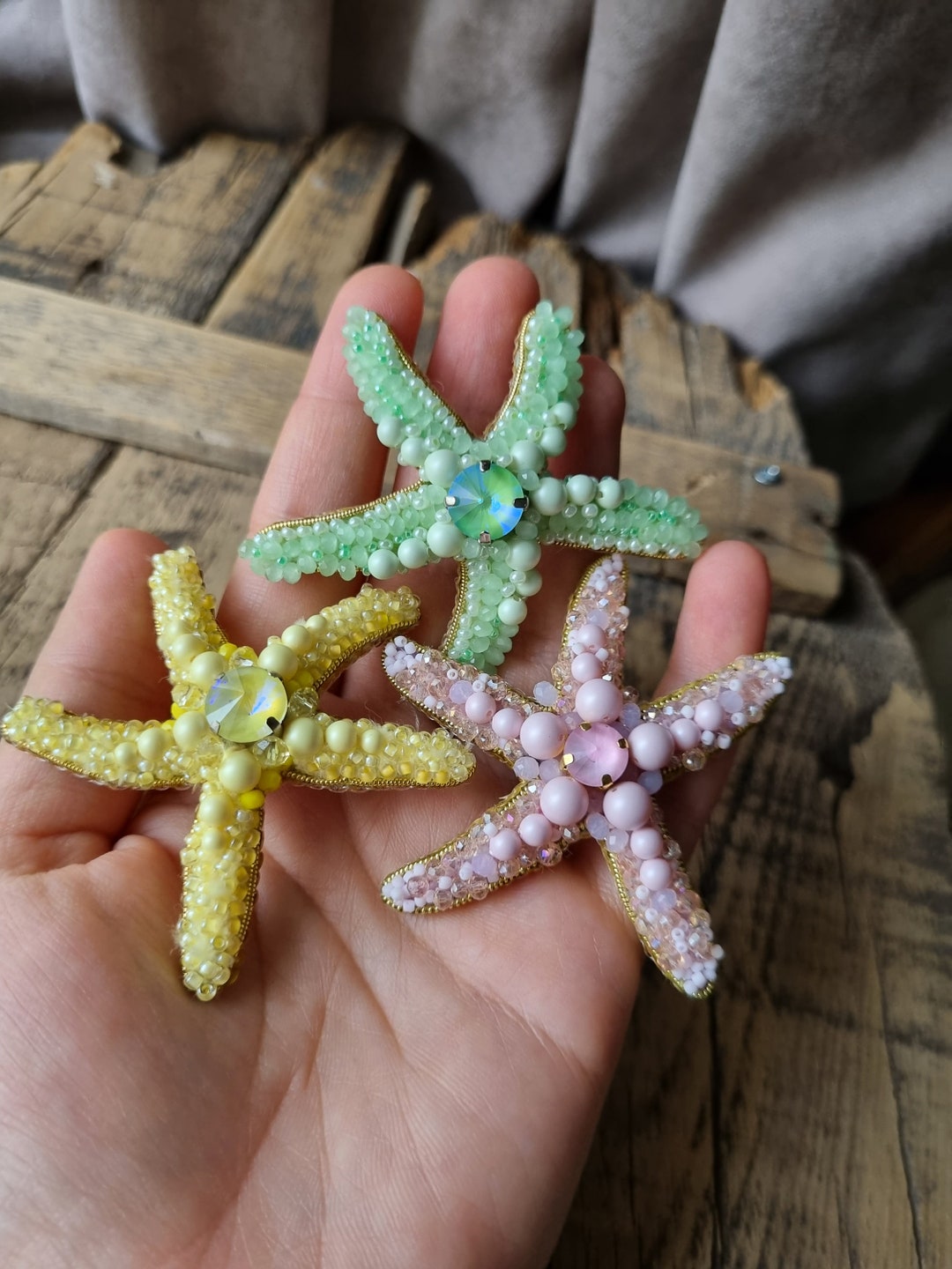 Handmade Sea Star Pin,mother's Day Gift, Sea Animal Jewelry, Starfish ...