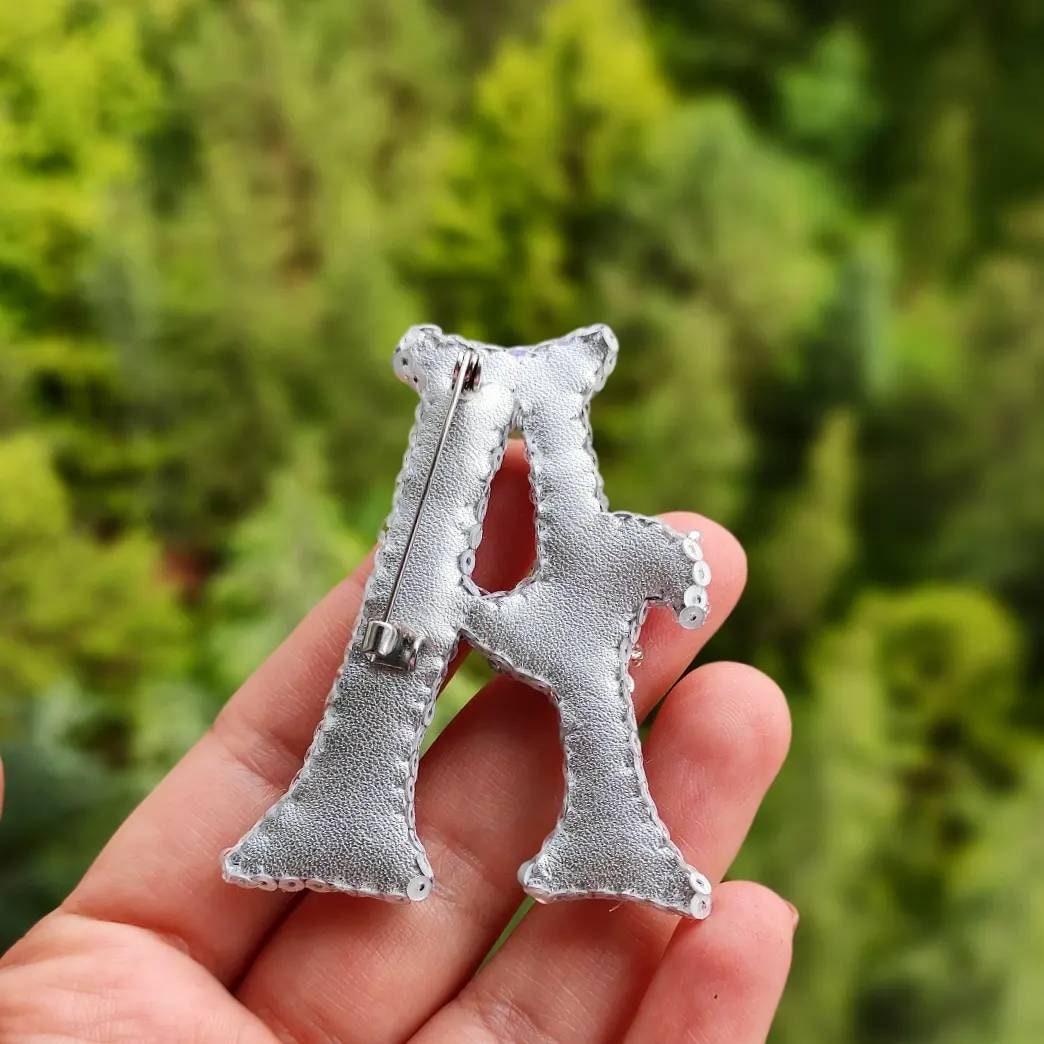 Handmade Letter Brooch, Letter A, Jewelry Design, Handmade Jewelry ...