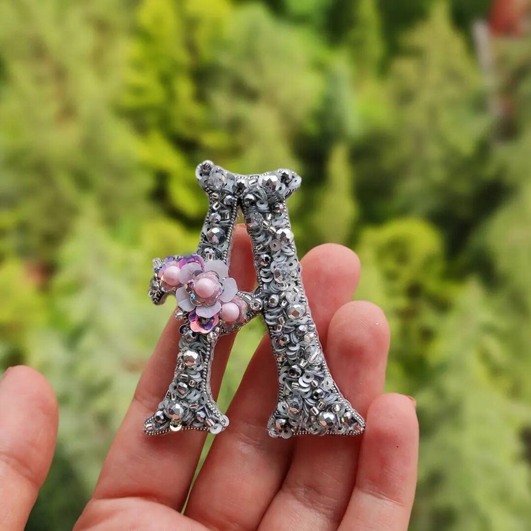 Handmade Letter Brooch, Letter A, Jewelry Design, Handmade Jewelry ...