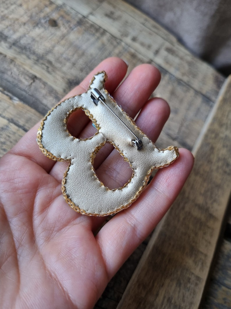 Beaded Letter Brooch Blue Letter B Pin Name Brooch İnitial - Etsy