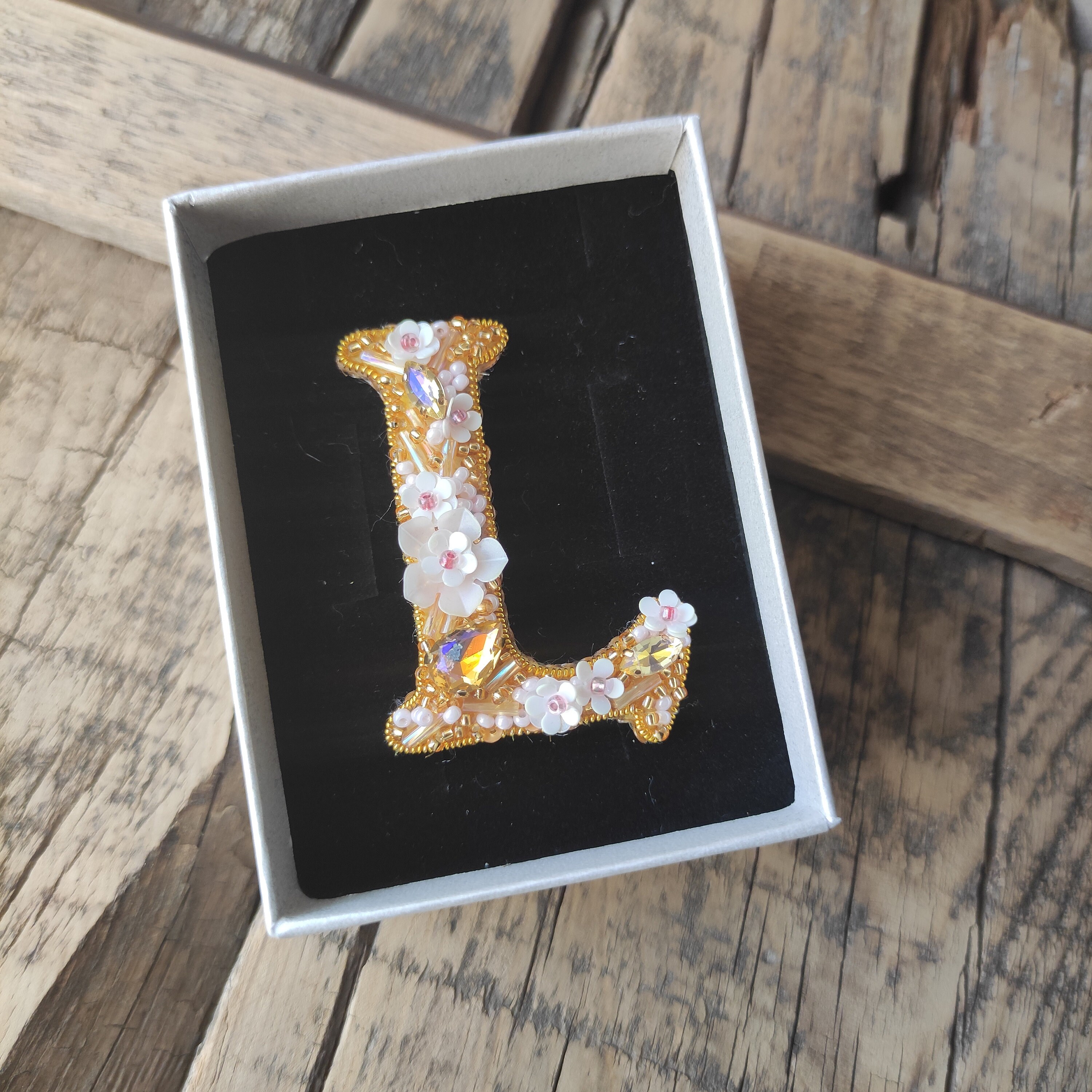 Handmade Letter Broochİnitial Name Jewellrycustomized - Etsy