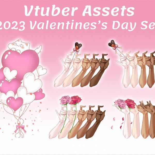 Vtuber Valentines Assets - Etsy