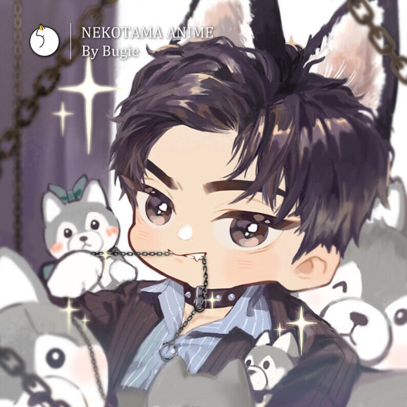 Chibi Anime Style Digital Commission/pngtuber Bugie - Etsy