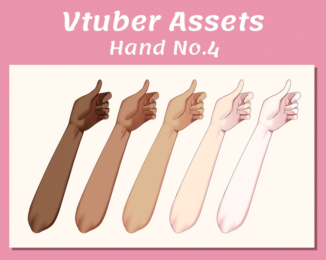 Hand #4 | Hand Gestures | Vtuber Assets Set | L2D Hand Asset - Etsy
