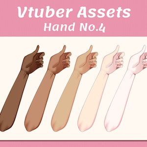 Hand #4 | Hand Gestures | Vtuber Assets Set | L2D Hand Asset - Etsy