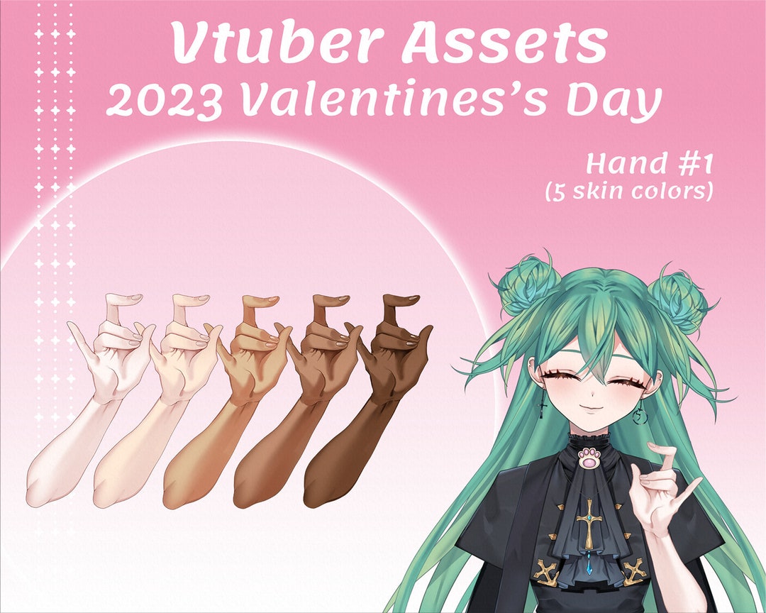 Hand #1 | Hand Gestures | Vtuber Assets Set | L2D Hand Asset - Etsy