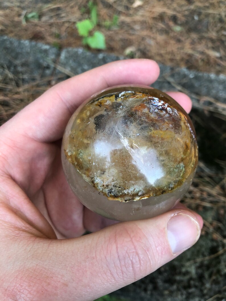 Brilliant Golden Healer Sphere, Golden Healer Quartz With Amazing ...