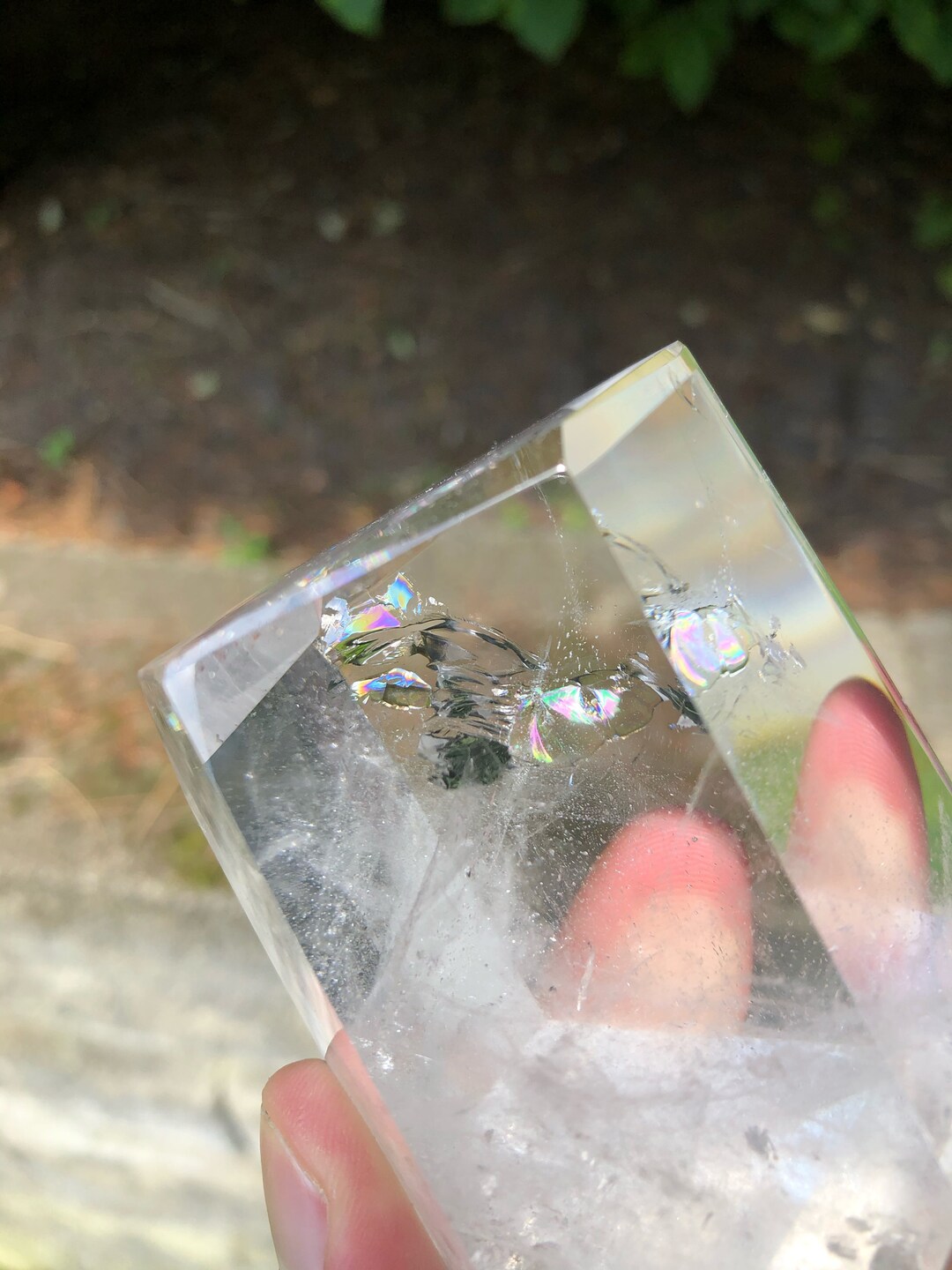 Butterfly Quartz, Gorgeous Clear Quartz Freeform With Butterfly Rainbow ...