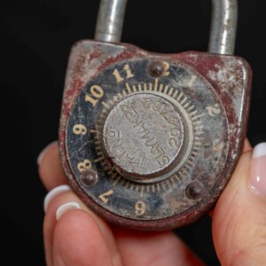Vintage Slaymaker Combination Padlock - Steel Case - Patent No. 2047102 ...