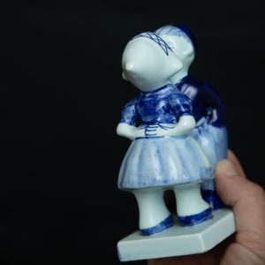 Charming Hand-painted Delfts Blauw Figurine - No. 633: Dutch Boy and ...