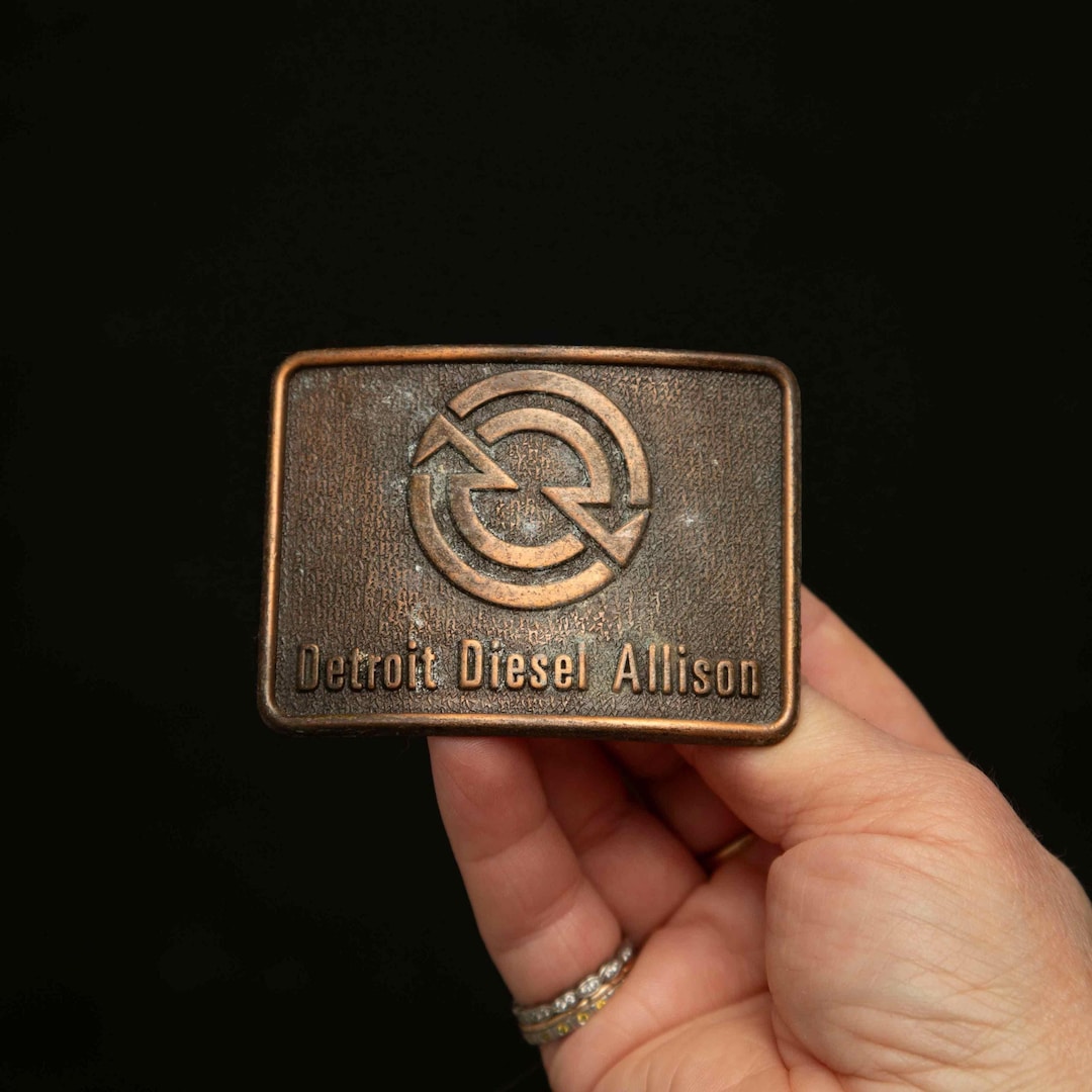 Vintage 1980s Detroit Diesel Allison Belt Buckle – Brass Trucking ...
