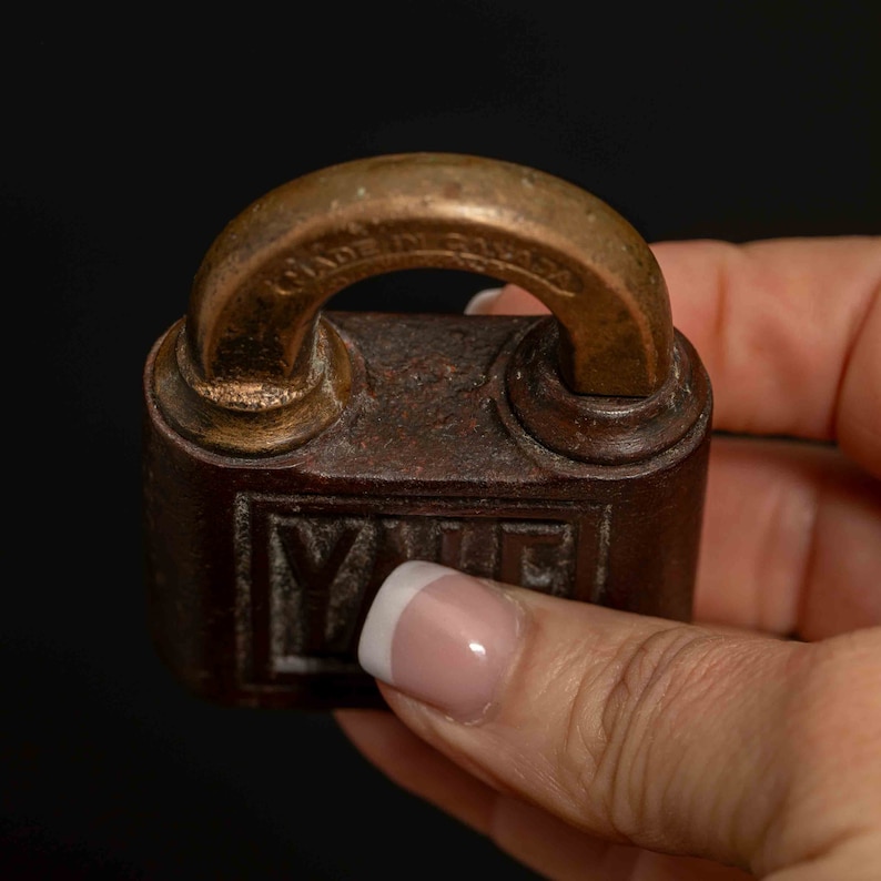 Vintage Yale Brass Padlock With Patina - Yale & Towne MFG Co. - Made in ...