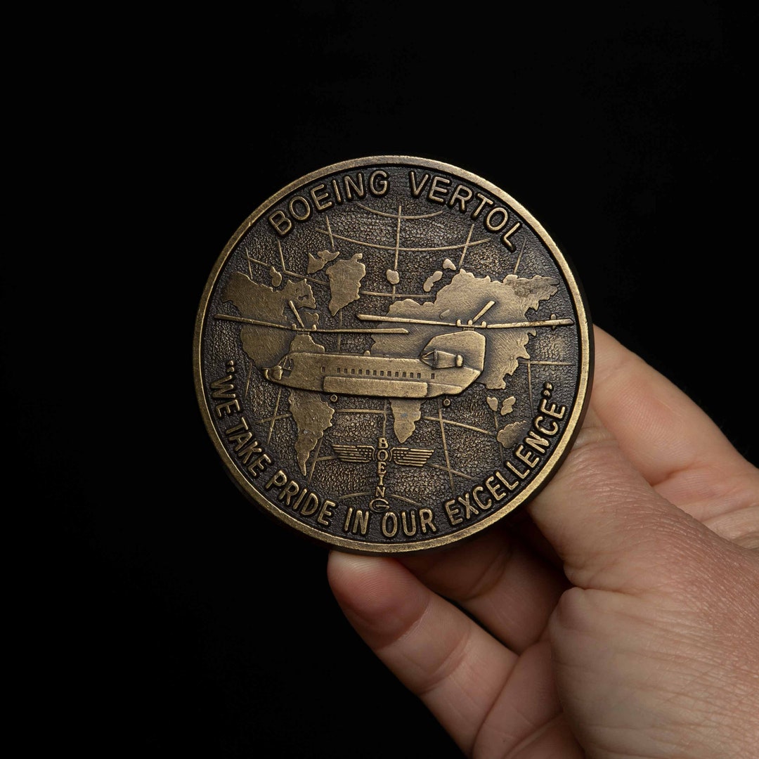 Vintage Boeing Vertol Brass Belt Buckle - Etsy