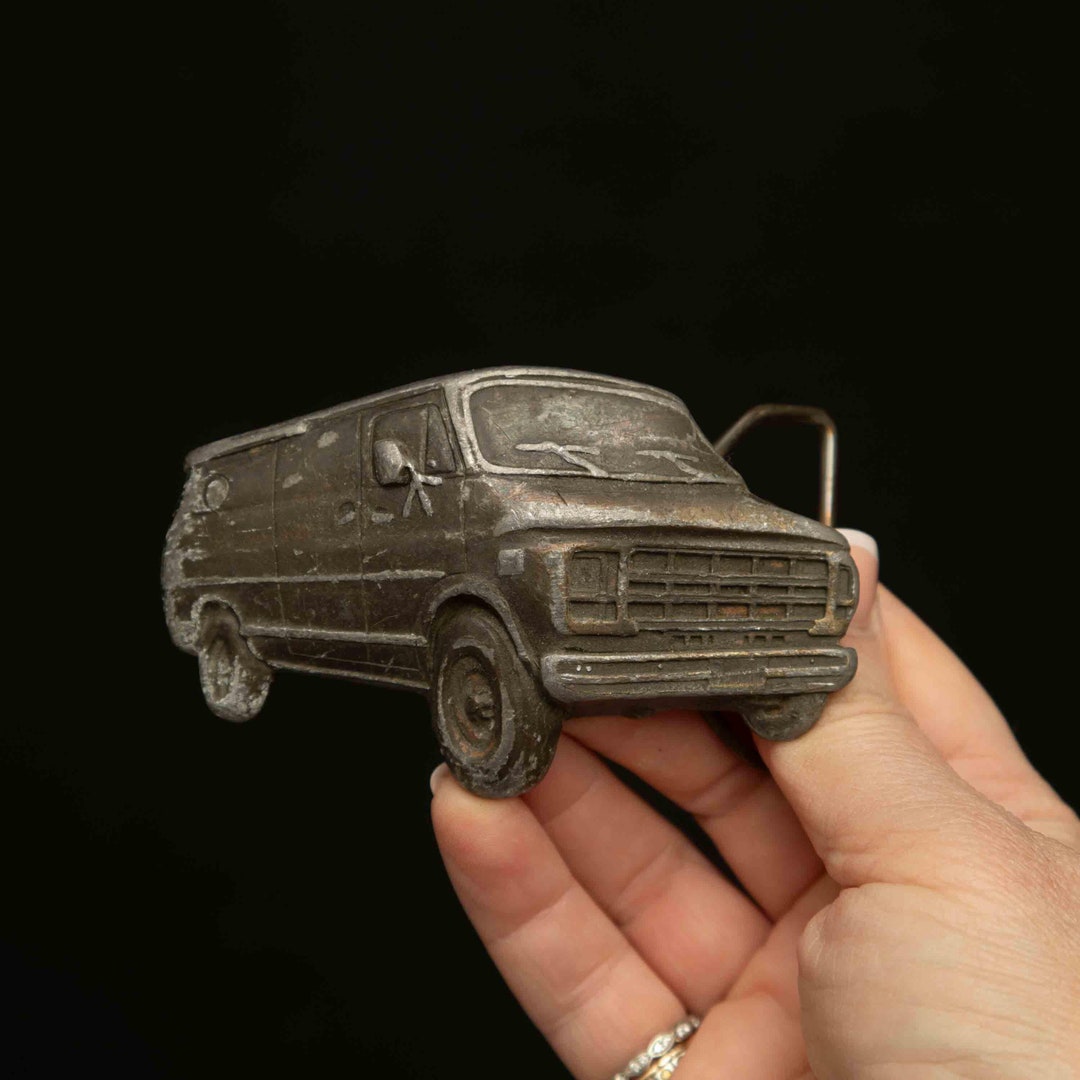 Vintage 1979 Boogie Van Belt Buckle by Indiana Metal Crafts - Etsy